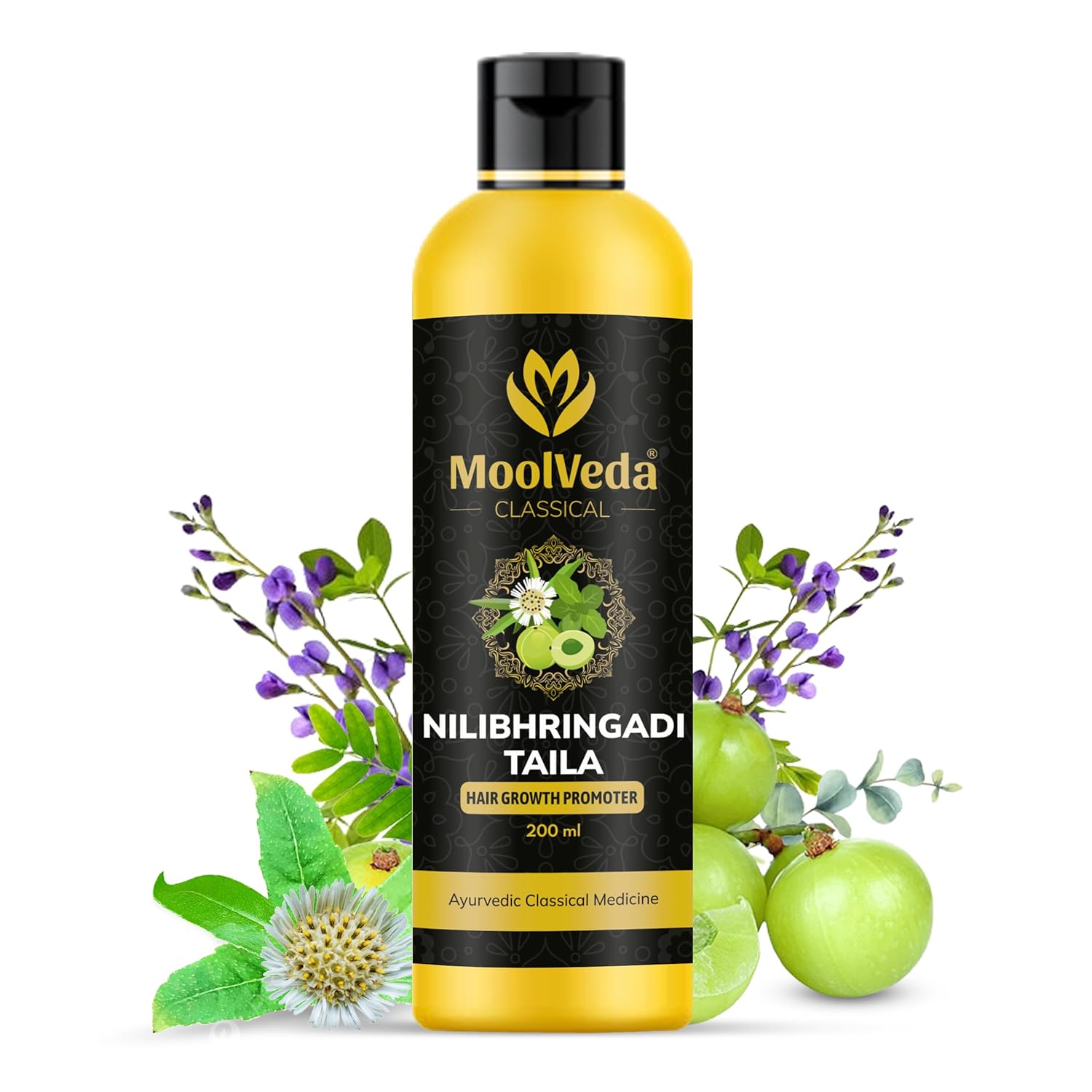 Buy Moolveda Nilibhringadi Taila | Deeply nourishes the hair | Improves ...