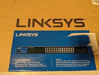 Amazon.com: Linksys LGS328MPC 24 Port Gigabit Network PoE+ Switch ...