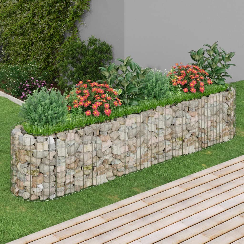 Amazon.com : GOLINPEILO Gabion Raised Bed Gabion Cages Basket Steel ...
