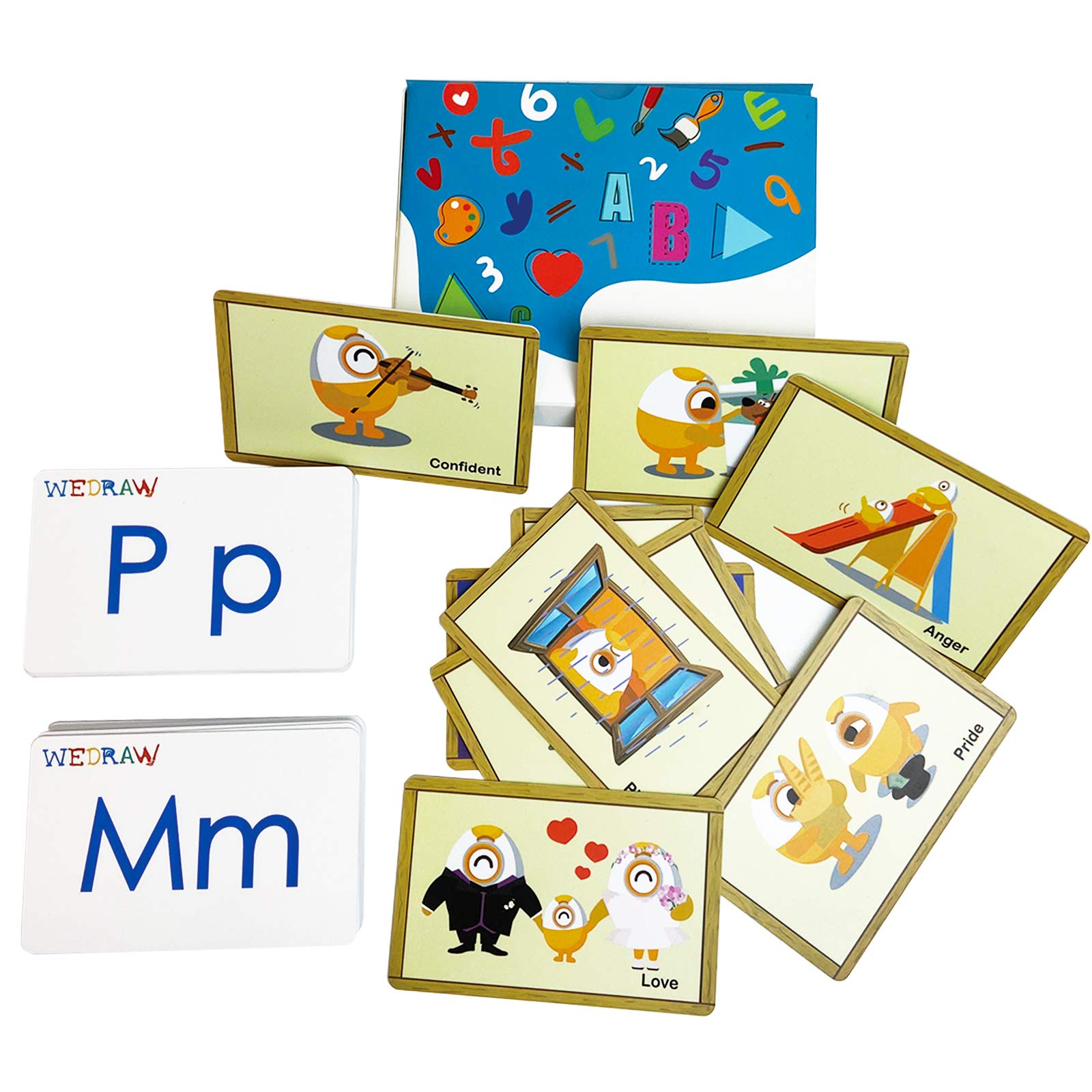 Buy WEDRAW Drawing Robot's 36 Alphabet and Emotion Series Cards,Include ...