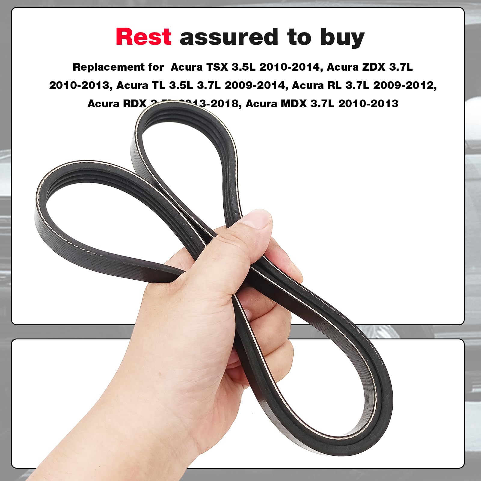 Ac Compressor Belt 2014-2022 GM Air Conditioning Compressor Belt Kit ...