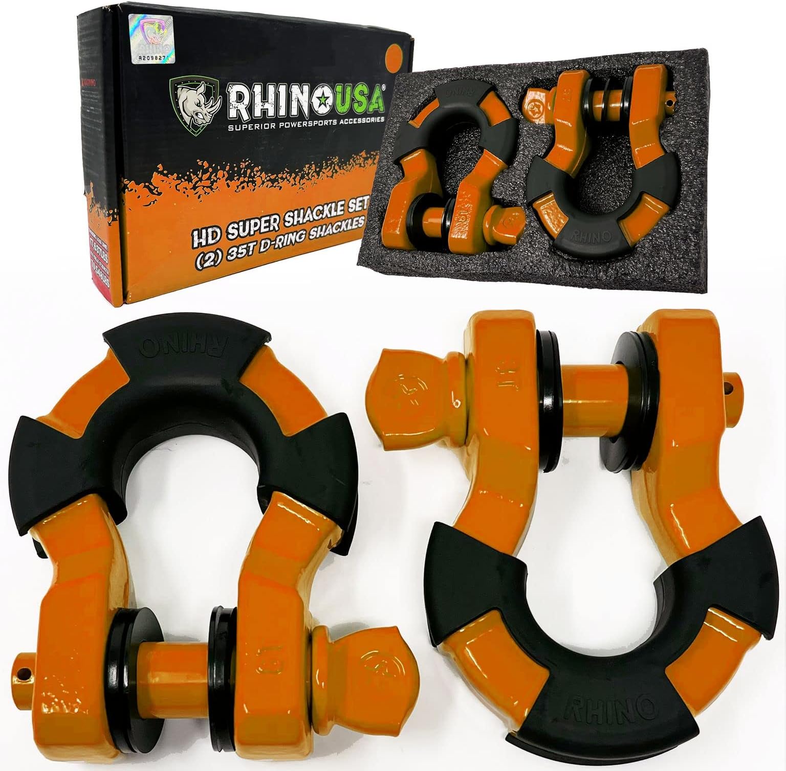Amazon.com: Moose Knuckle Offroad XL Shackles | 10,000 lbs Capacity ...