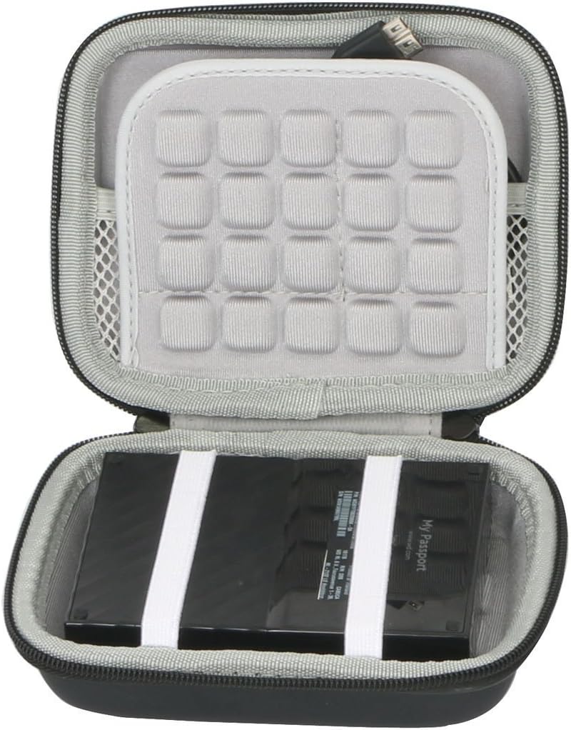 co2CREA Hard Travel Protective Case for WD Elements/WD My Passport ...