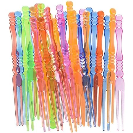 Amazon.com: 400PCS Disposable Plastic Cocktail Picks Fruit Forks, Mini ...