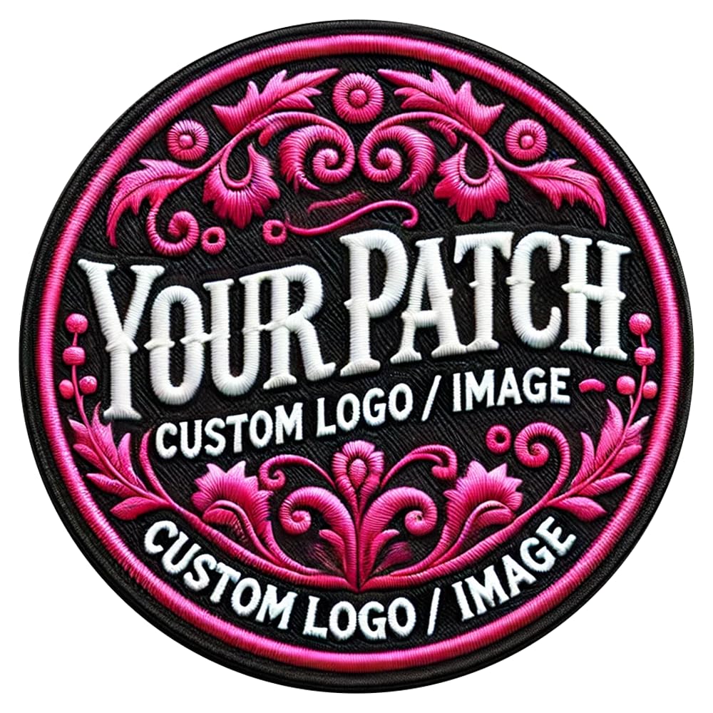 Amazon.com: Luxury Custom Embroidered Logo or Image Patches, Custom Your Logo Your Patch, Custom ...