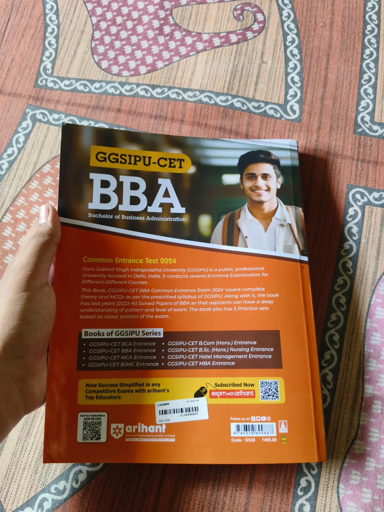 Buy Arihant GGSIPU CET BBA Common Entrance Exam Guide For 2024 Exams ...