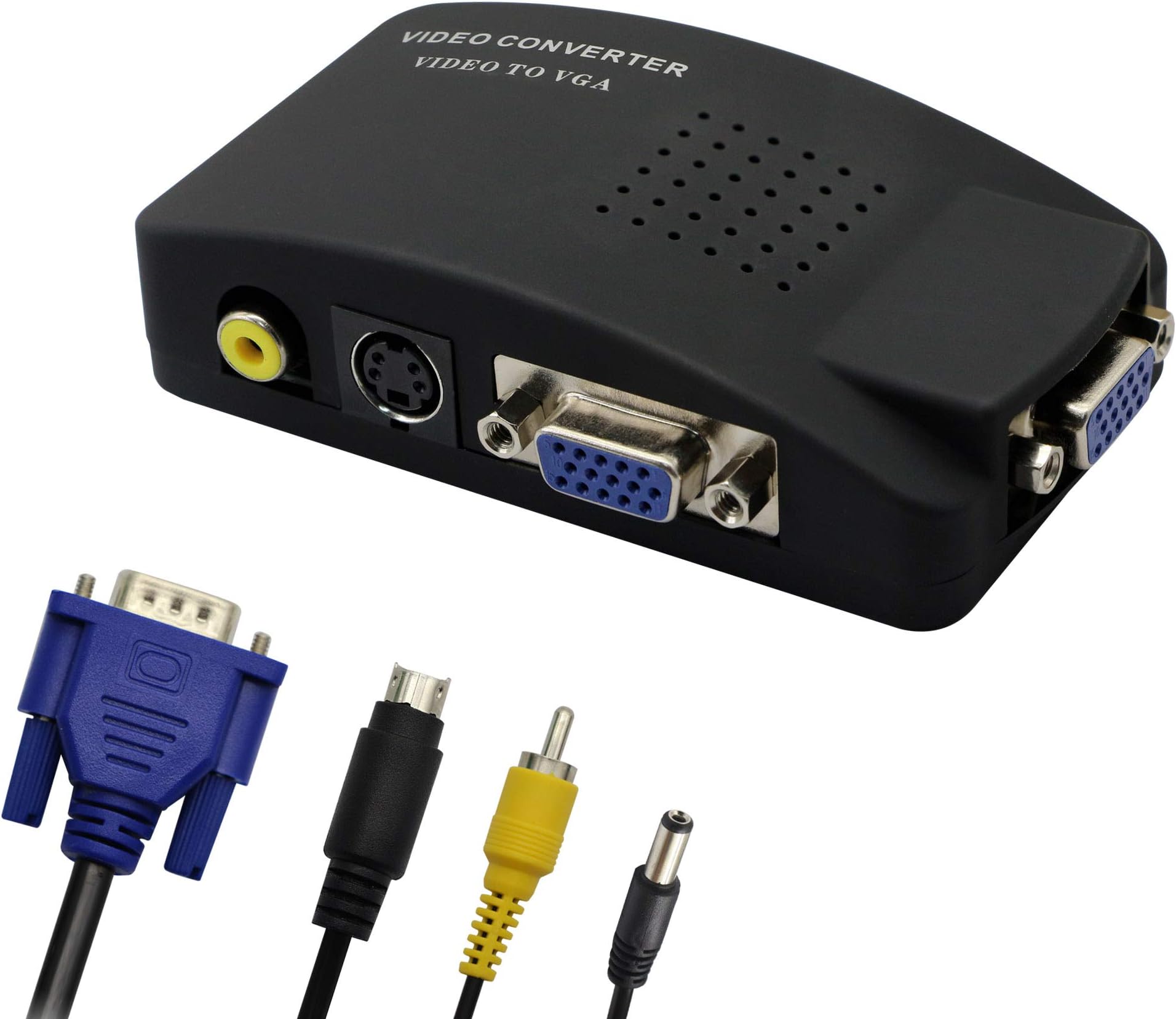 Amazon.com: GINTOOYUN VGA to RCA Adapter,Composite VGA to Video,S-Video ...