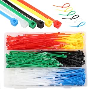 Amazon.com: shengbowi Small 4 inch Multicolor [Zip Cable Tie]s 480pcs ...