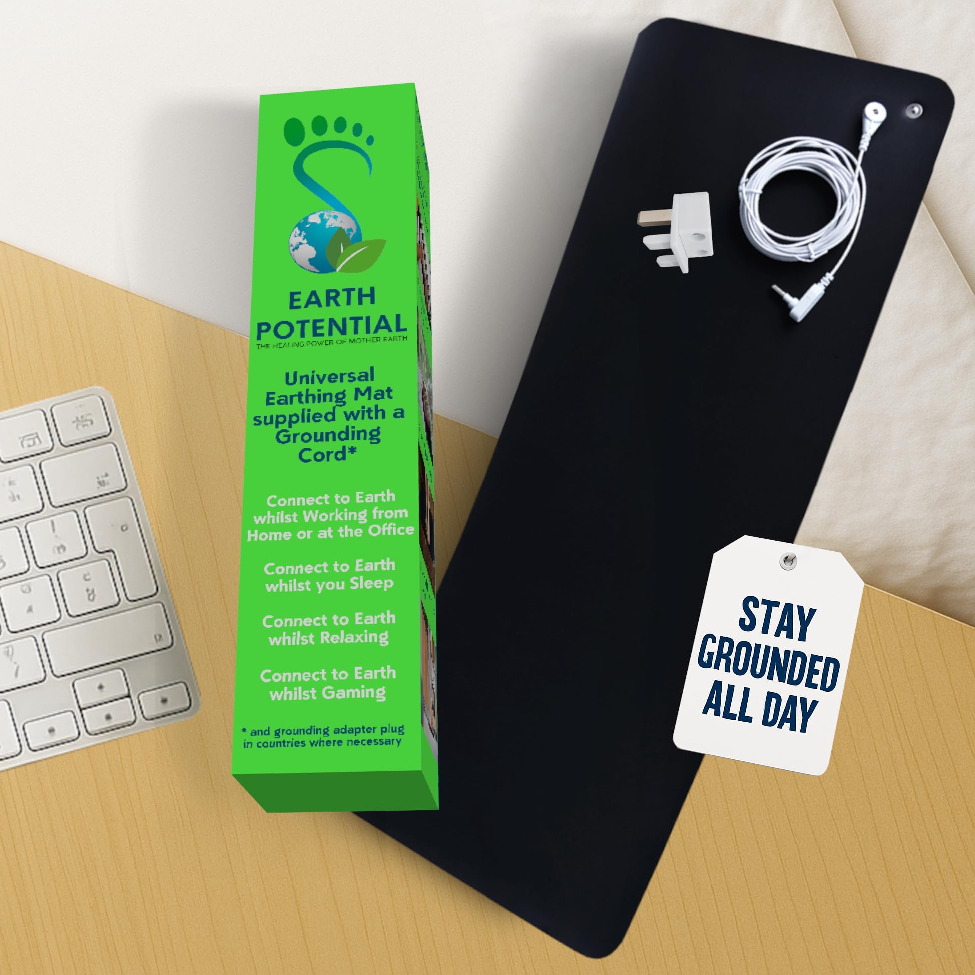 Universal Earthing Mat supplied with a Grounding Cable and can be used ...