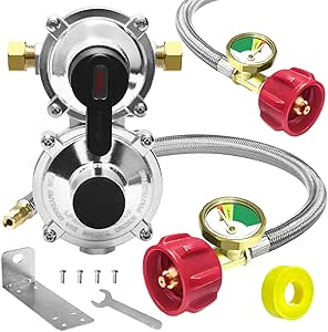 Amazon.com : Upgraded RV Propane 2-Stage Auto Changeover LP Propane Gas ...