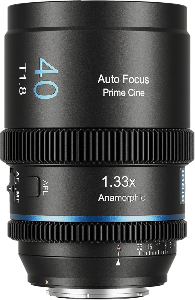 Amazon.com : SIRUI 40mm T1.8 1.33X Anamorphic Lens, S35 Autofocus Lens ...