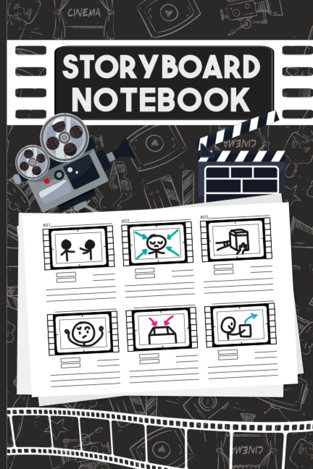 Storyboard Notebook: Craft Your Conversations, Sketch Your Scenes ...