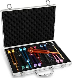 Amazon.com: Tipatyard Solfeggio Tuning Fork Set - 8 PCS Color Weighted Tuning Forks，Chakra ...