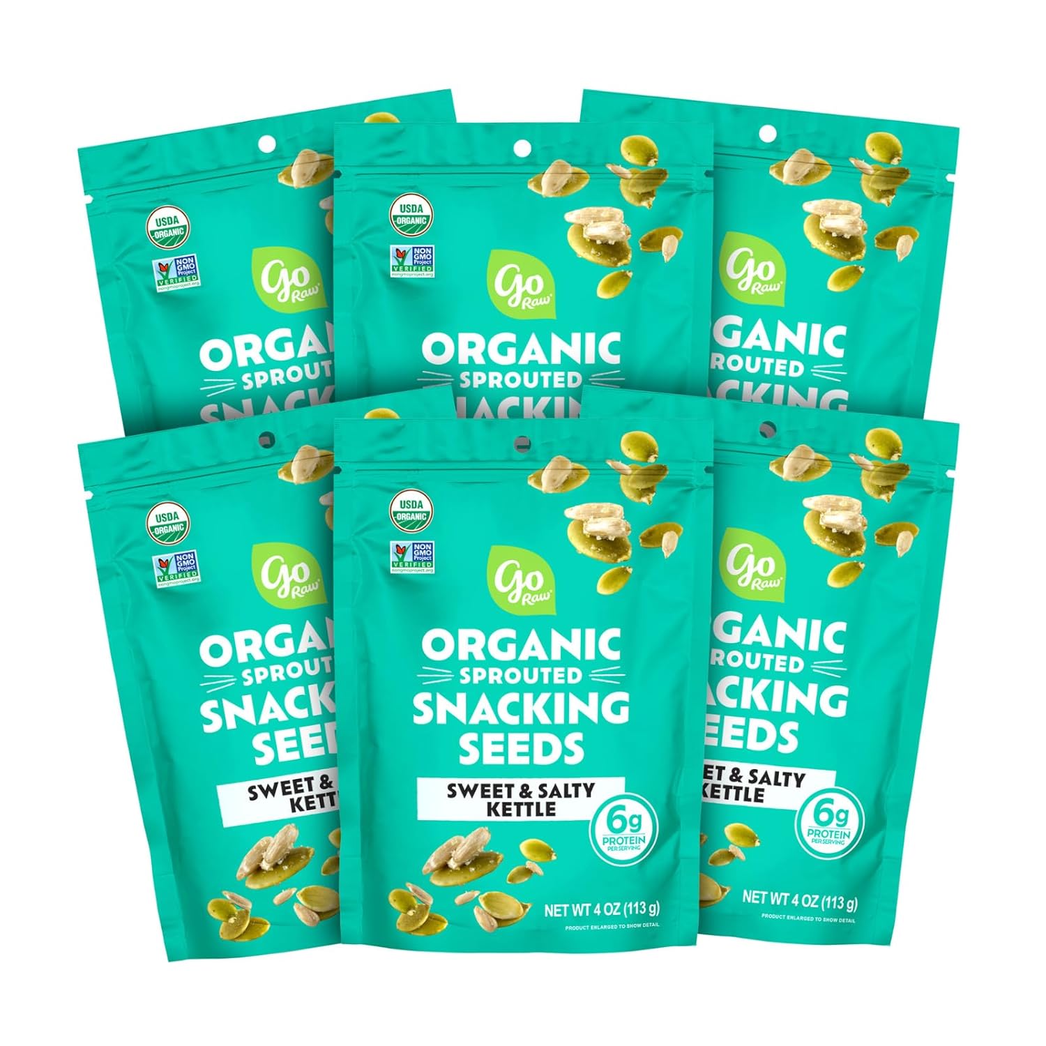 Amazon.com : Go Raw Organic Sprouted Sweet & Salty Kettle Snacking ...
