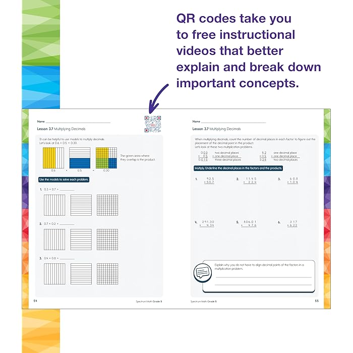Snapklik.com : Spectrum 5th Grade Math Workbooks, Spectrum Grade 5 Math Workbook Ages 10 To 11 ...