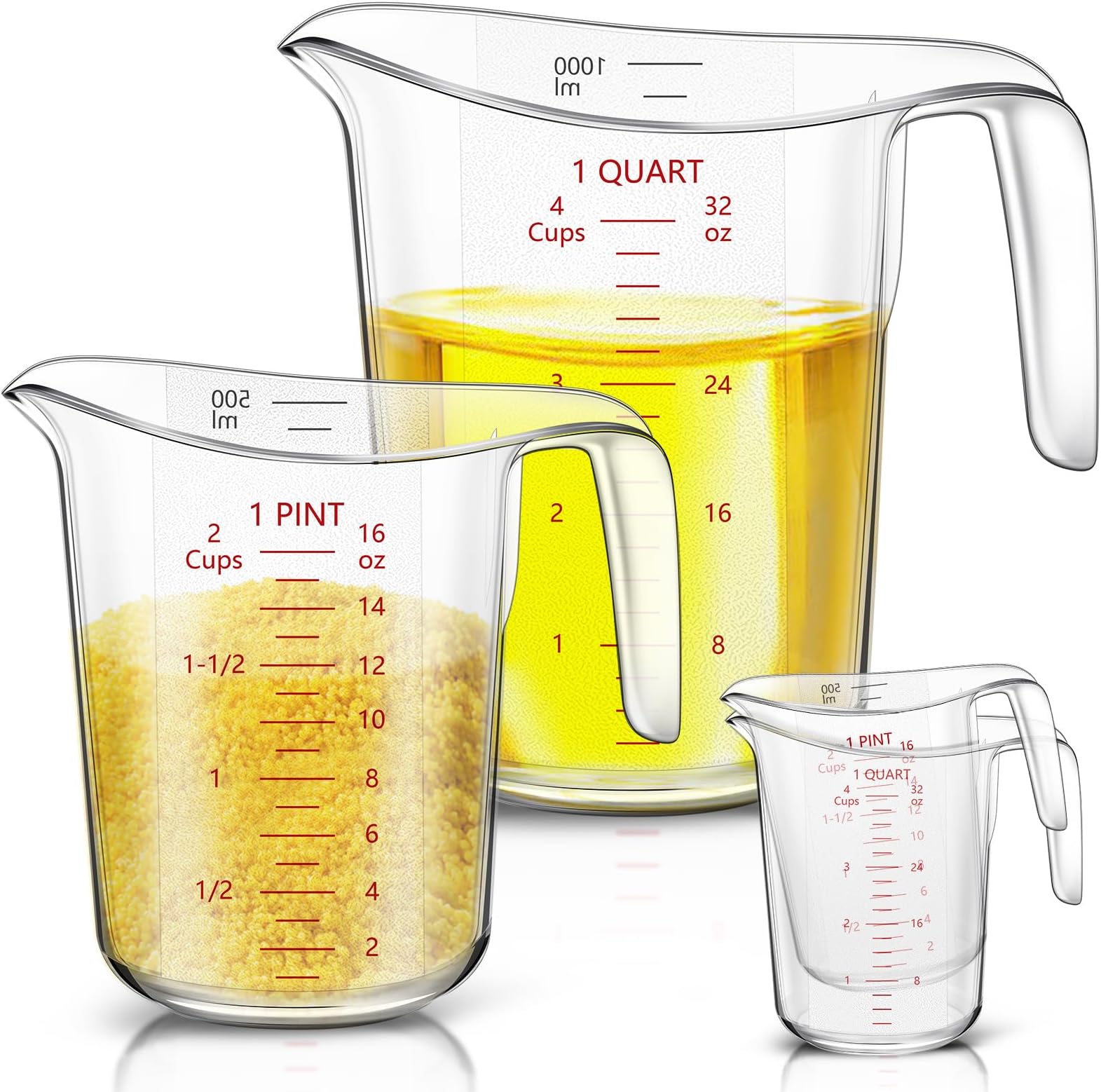 Amazon.com: Xuhal plastic container gallon measuring pitcher Large ...