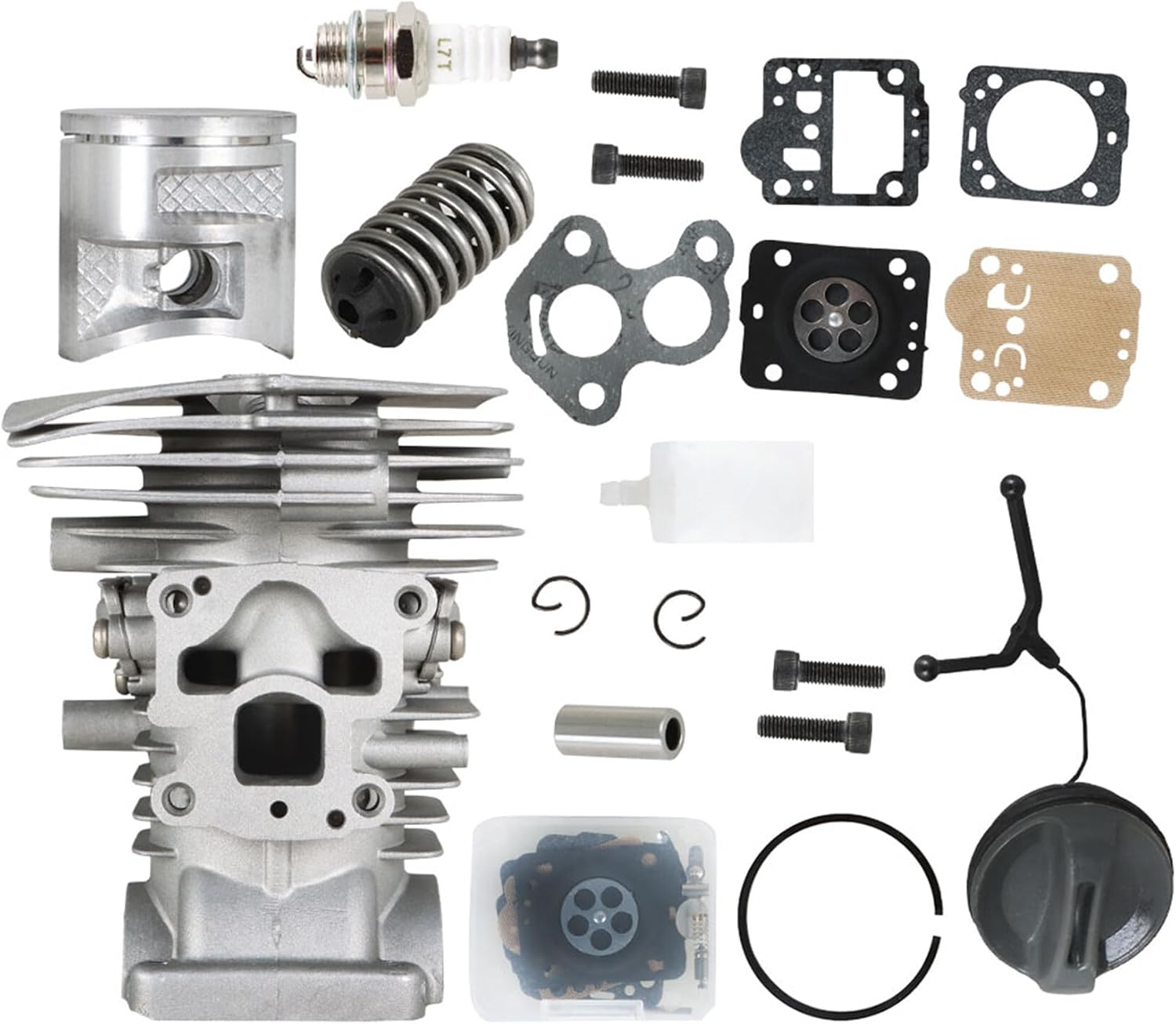 Amazon.com: TINVHY 5047351-01 41mm Chainsaw Cylinder Piston Kit Replacement for 440E 435E 435 ...