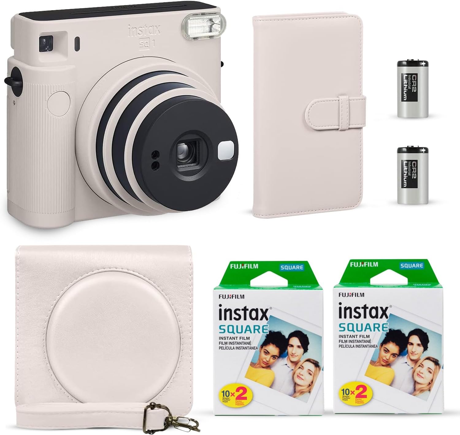 Amazon.com : FUJIFILM Instax Square SQ1 Instant Camera - Chalk White ...