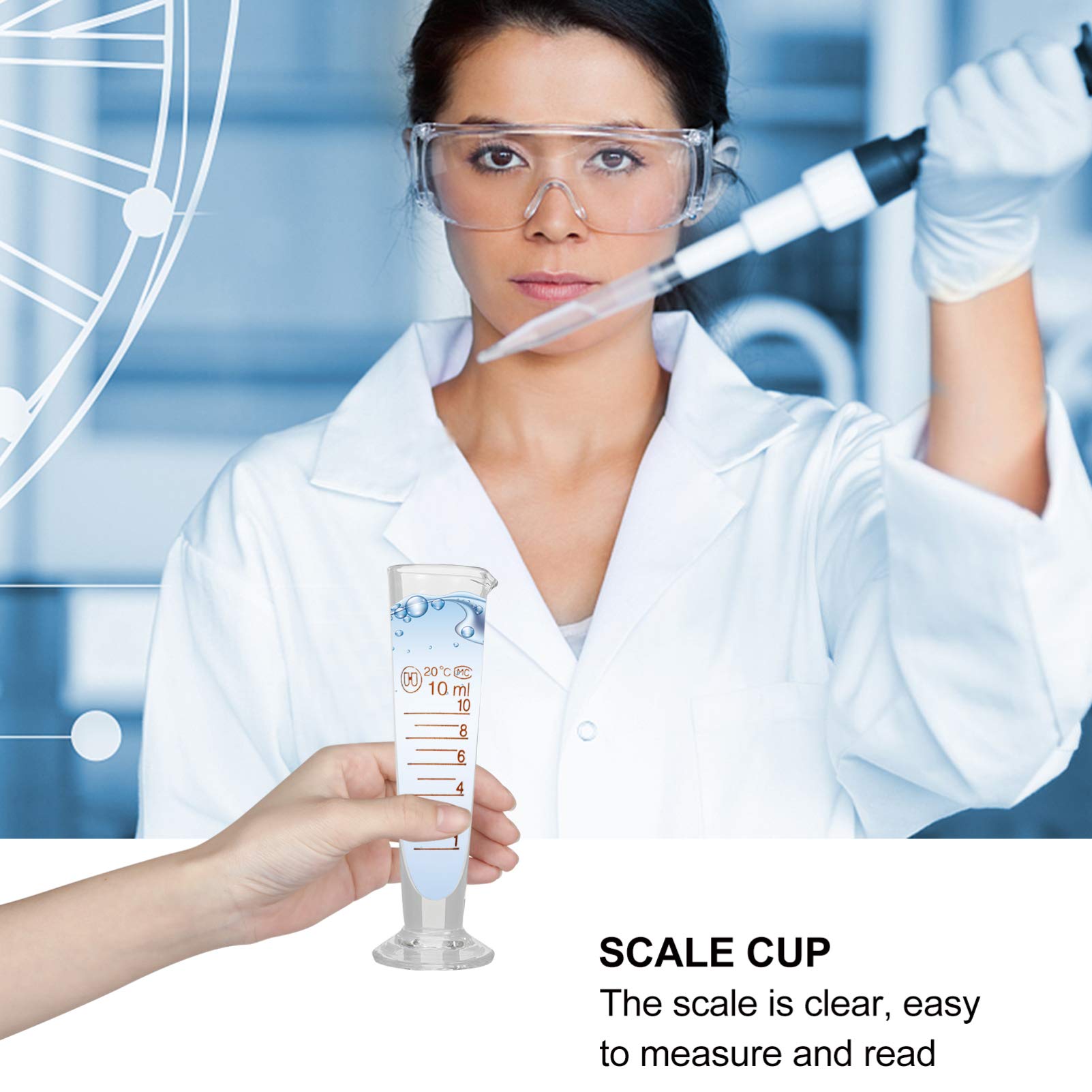 Hemobllo 10ml Glass Graduated Cylinder For Lab Conical Beaker Measuring hemobllo-10ml-glass-graduated-cylinder-for-lab-conical-beaker-measuring