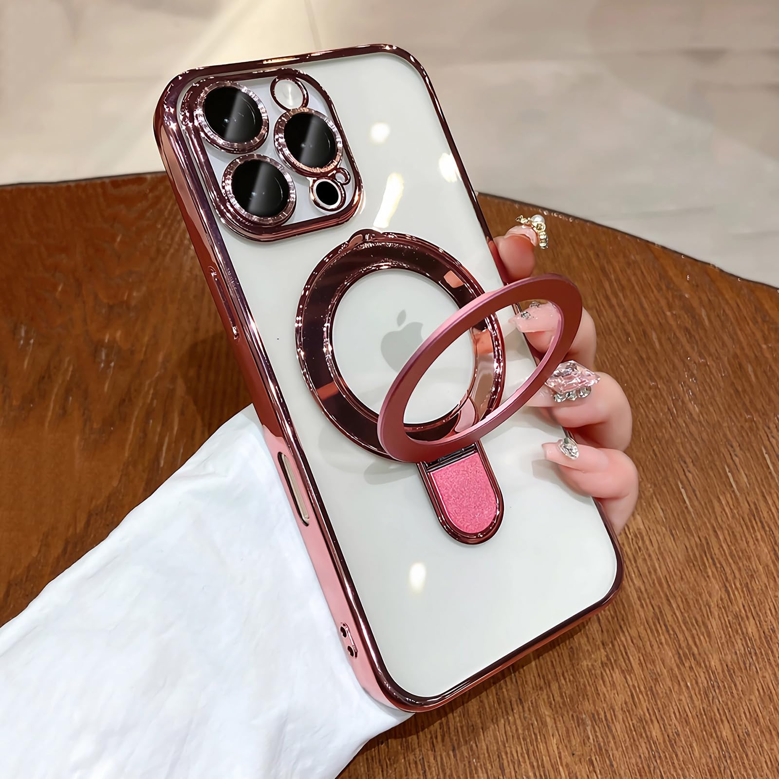 Amazon.com: LXK Magnetic Invisible Stand for iPhone 16 Pro Max Case 6.9" Compatible with MagSafe ...