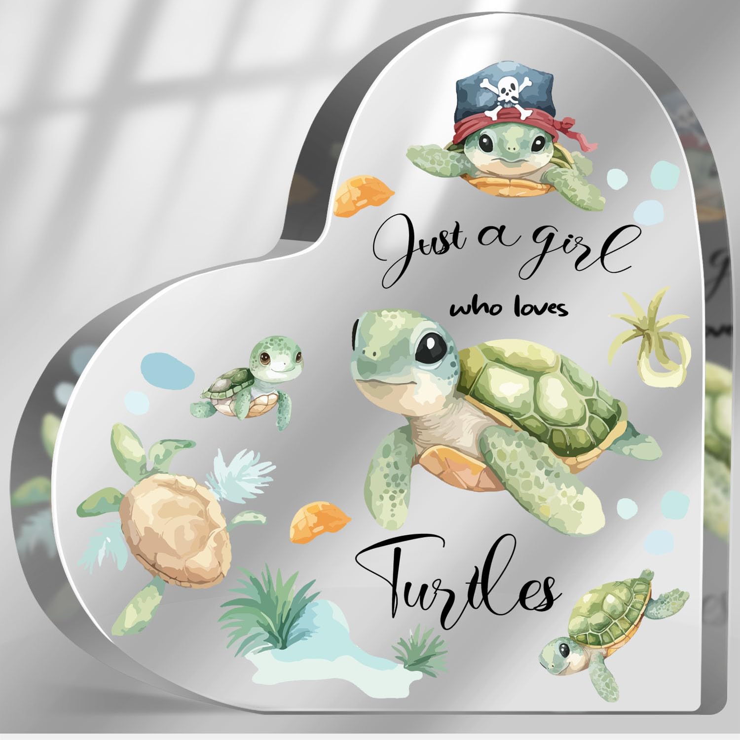 Amazon.com: Just a Girl Who Loves Turtles Decor, Turtles Gifts for ...