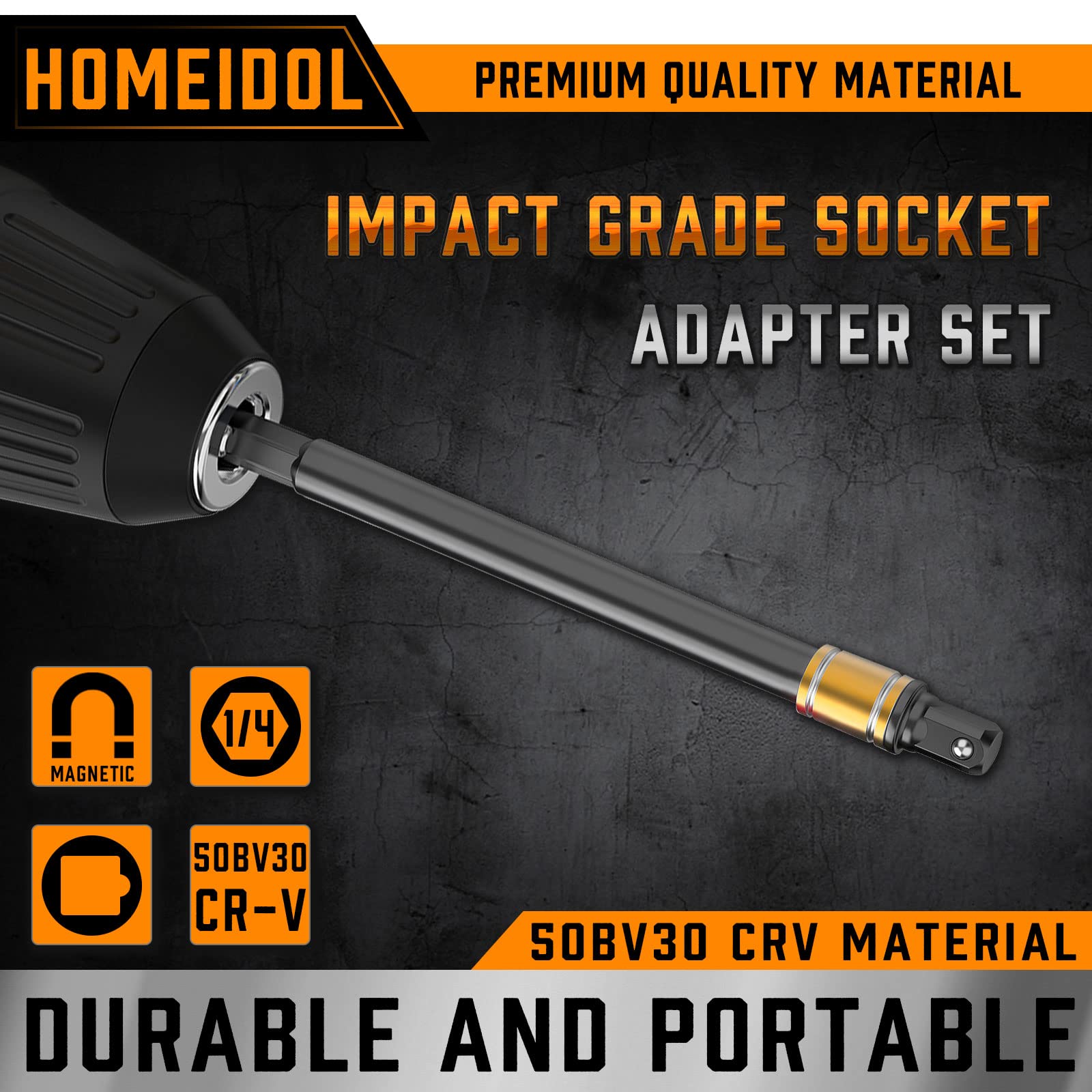 Snapklik.com : HOMEIDOL 3-Piece 6-Inch Hex Shank Impact Grade Power ...