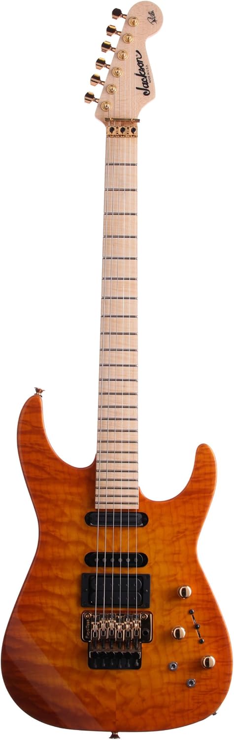 Amazon.com: Jackson PC-1 Phil Collen USA Electric Guitar Solar Flame ...