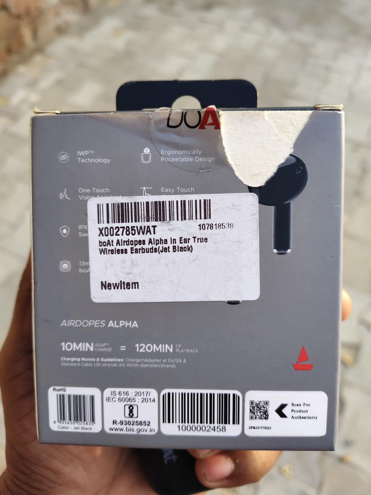 boAt Airdopes Alpha, 35Hrs Battery, Fast Charge, IWP Tech, Low Latency ...