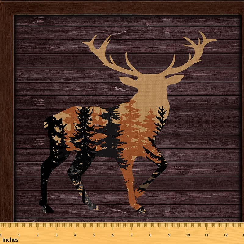 Amazon.com: Rustic Deer Fabric by The Yard Kids Farmhouse Deer Hunting ...