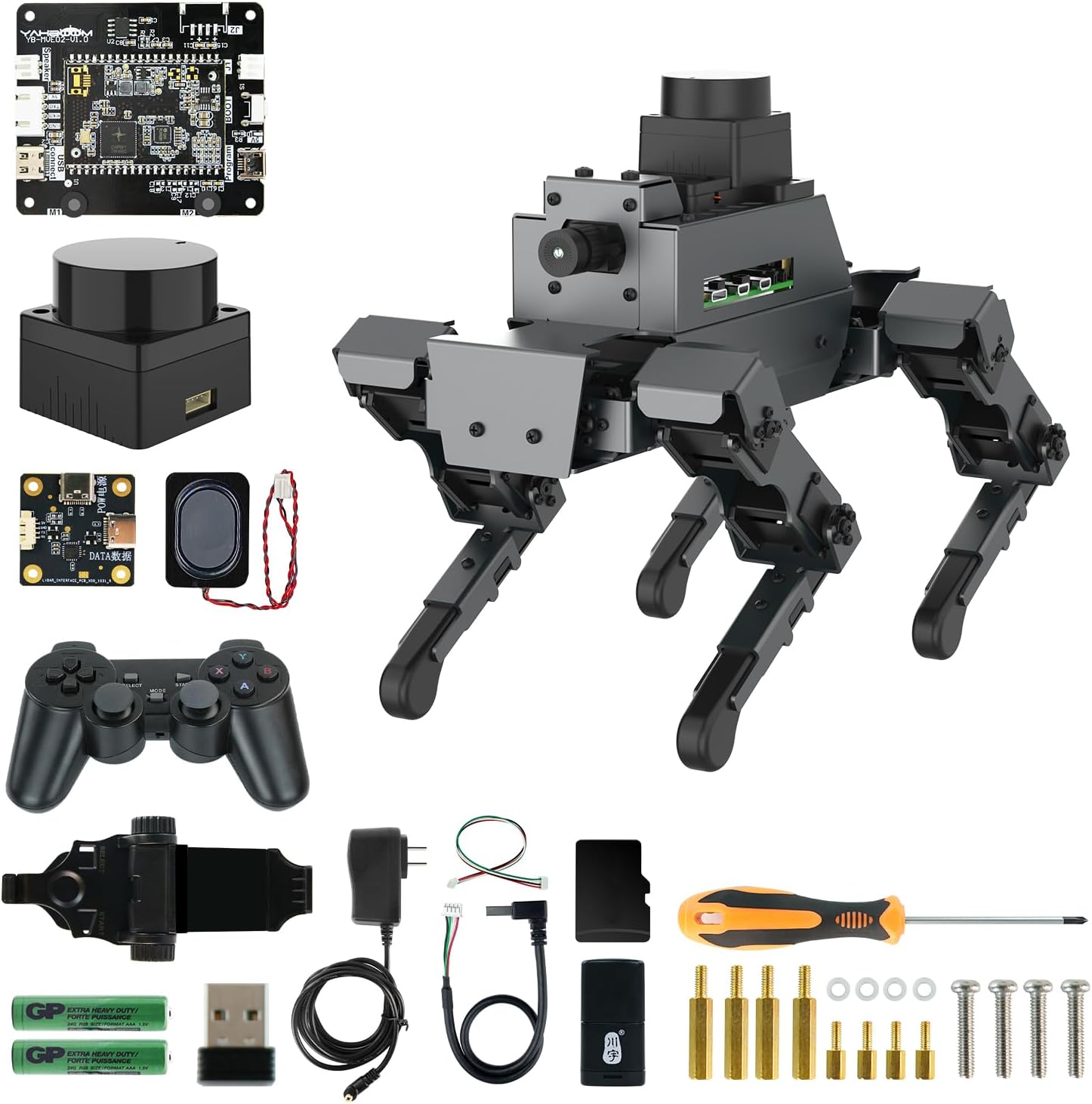 Amazon.com: Yahboom Raspberry Pi 5 Adults AI Large Model Robot Dog ...