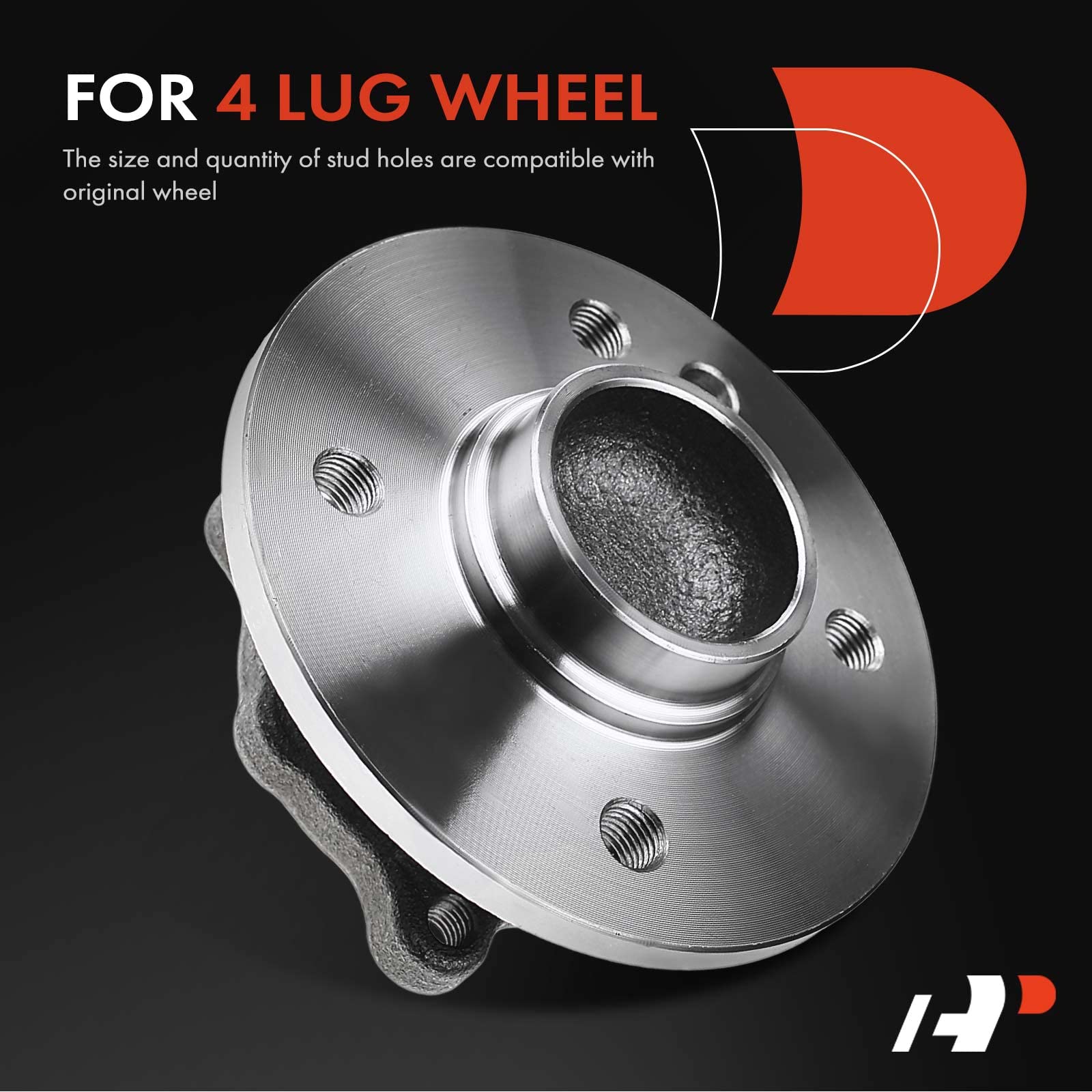 A-Premium 2 x Rear Wheel Bearing and Hub Assembly Compatible with Audi ...