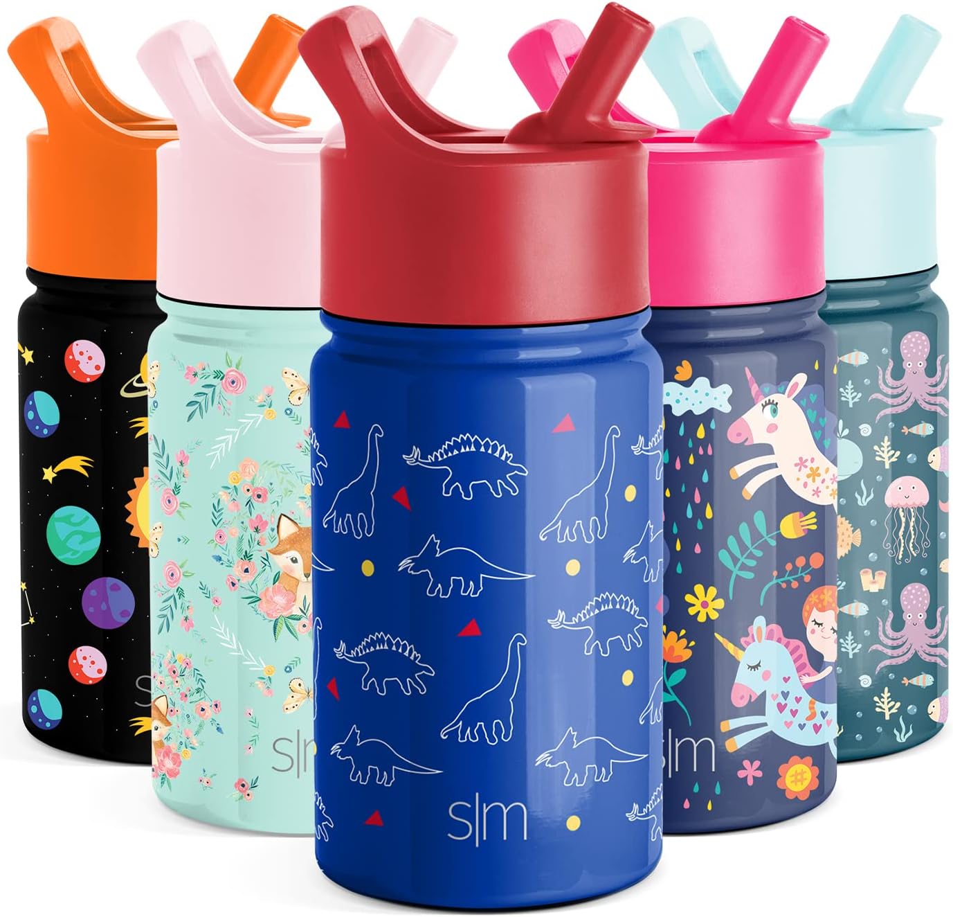 Amazon.com: Simple Modern Kids Water Bottle with Straw Lid | Insulated ...