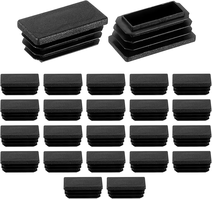 Amazon.com: uxcell 24 Pcs Rectangle Tubing End Caps 1 5/8 x 25/32 Inch ...