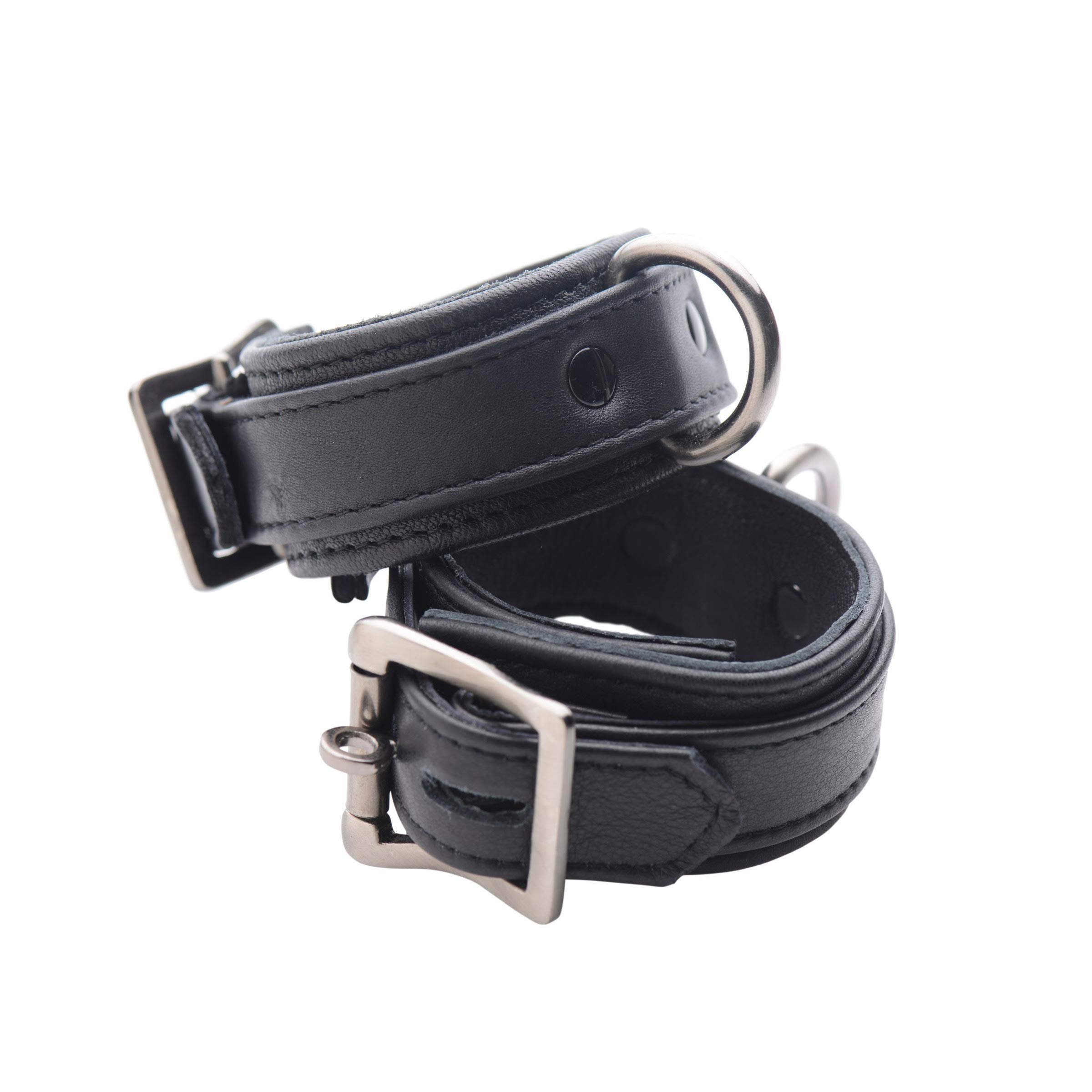 Amazon.com: Strict Leather Luxury Locking Wrist Cuffs : Health & Household