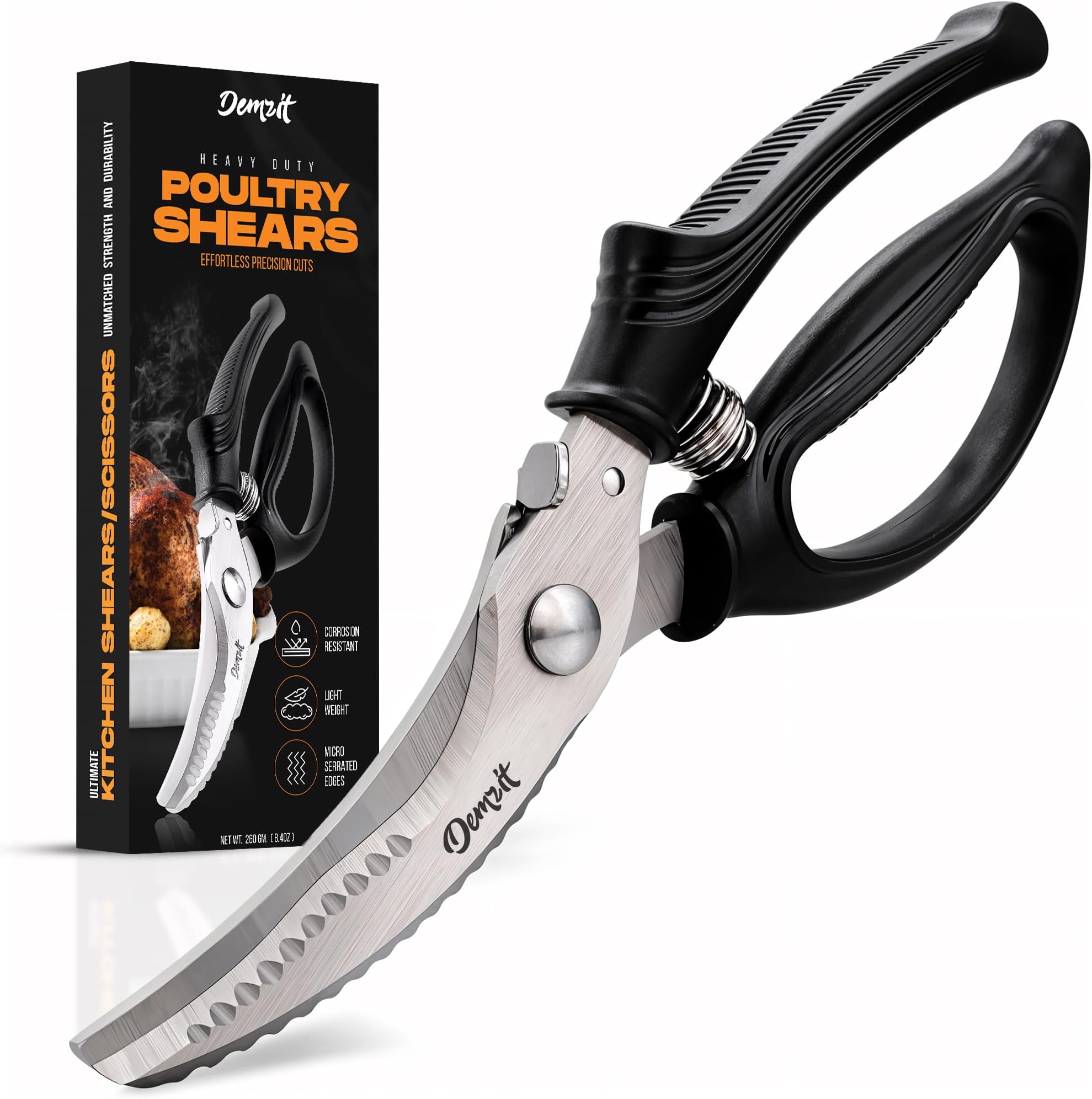 Amazon.com: Poultry Shears - Heavy Duty Kitchen Scissors for Cutting ...