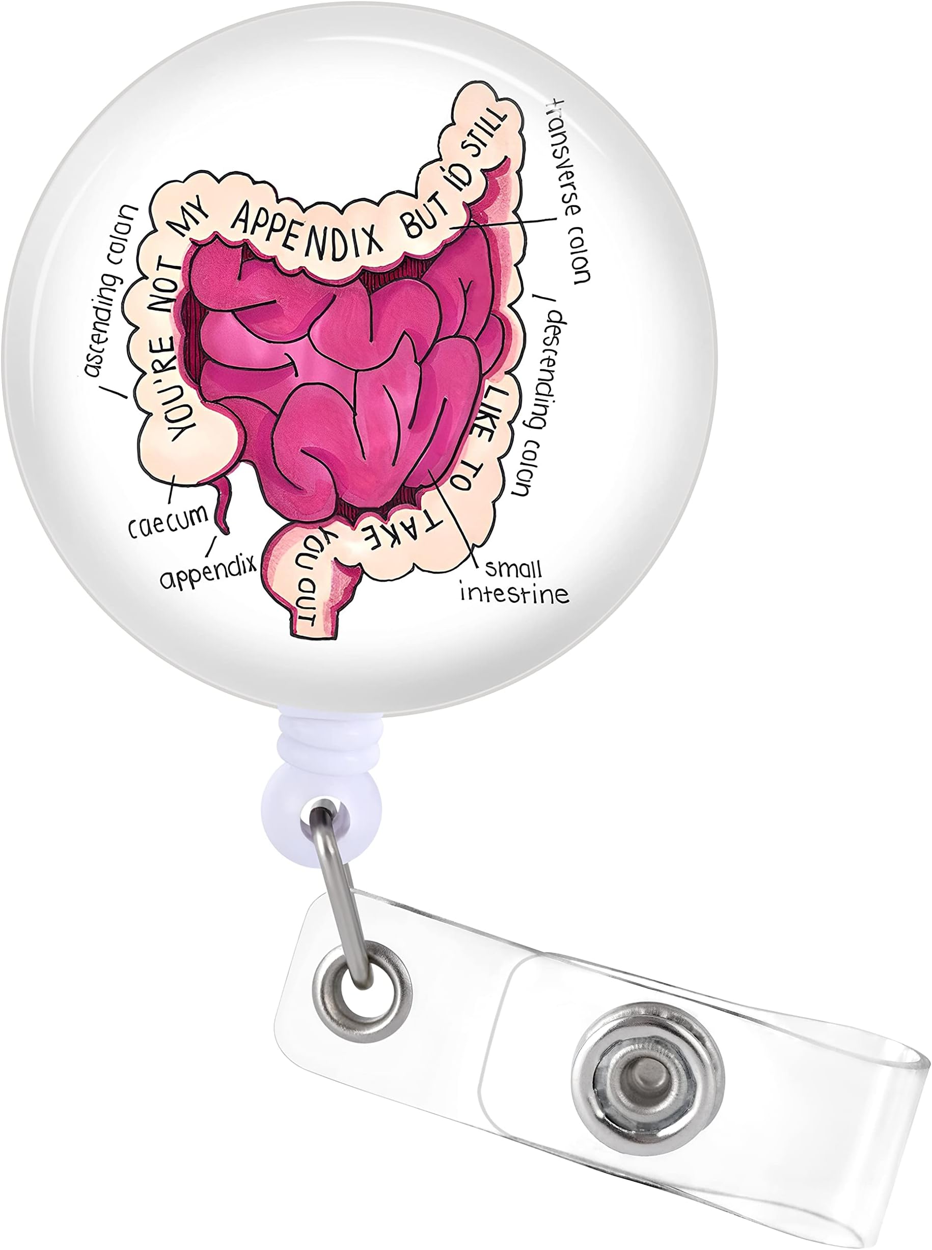 Amazon.com : Juoqg This Too Shall Pass Funny Colon Organ Retractable ...