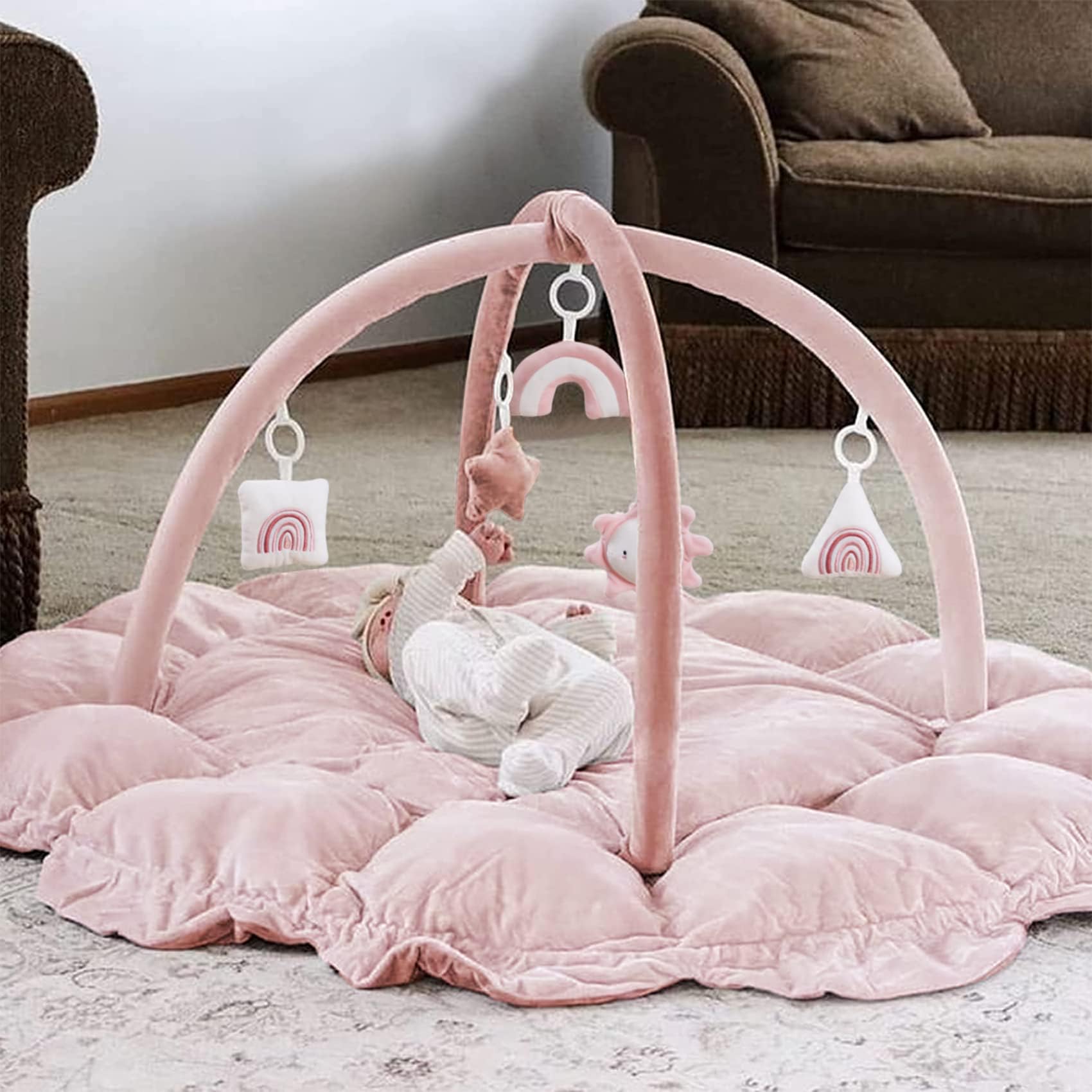 Amazon.com : Baby Play Gym by Two Little Feet, Premium Super Thick ...