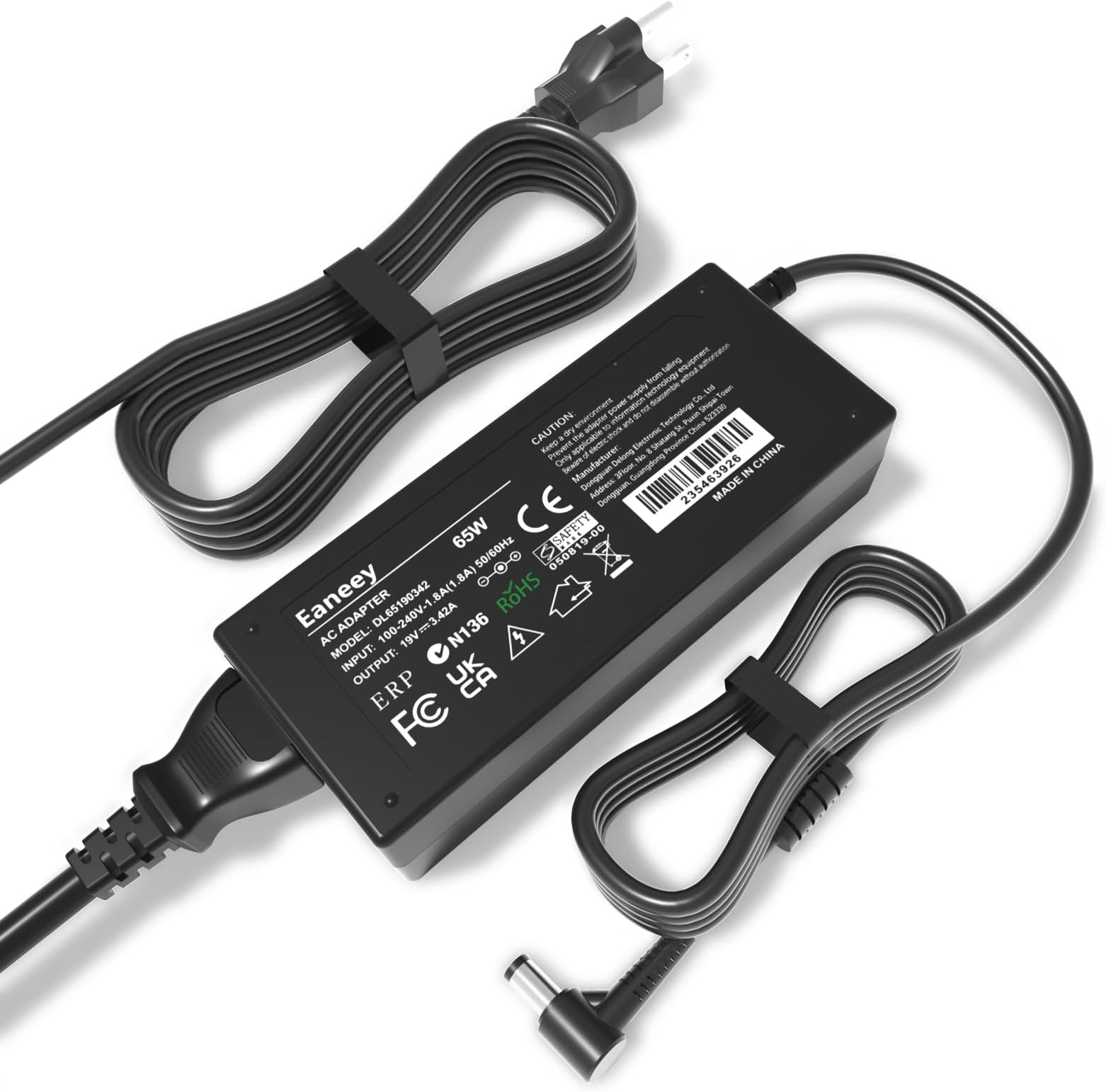 Amazon.com: HQRP 19V AC Adapter Compatible with LG LCAP25A LCAP16A-E ...