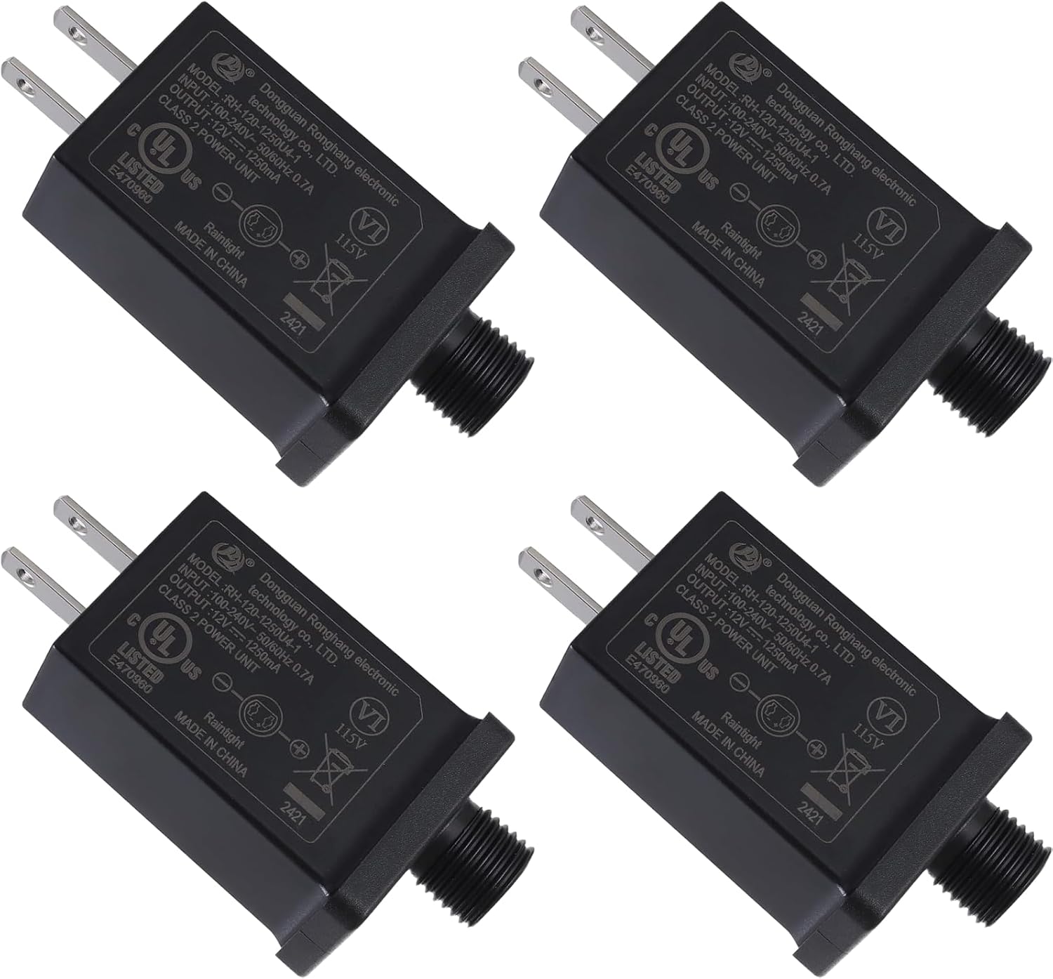 Amazon.com: 4Pack Replacement Yard Inflatable Adapter, 12V 1.25A Power ...