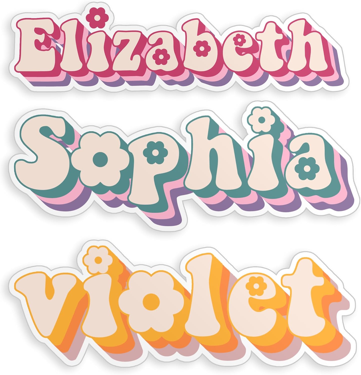 Amazon.com - (New Update) Custom Name Sticker Personalized Name ...