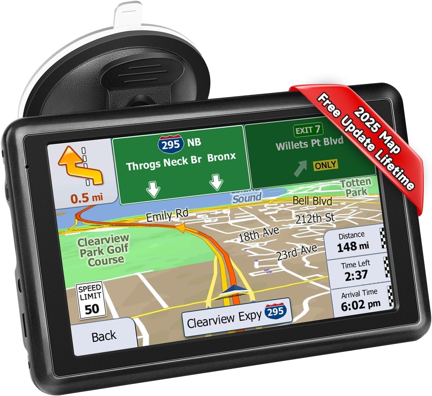 OHREX N76 Car Sat Nav 786, 7 inch with UK Maps 2025(Free Lifetime ...