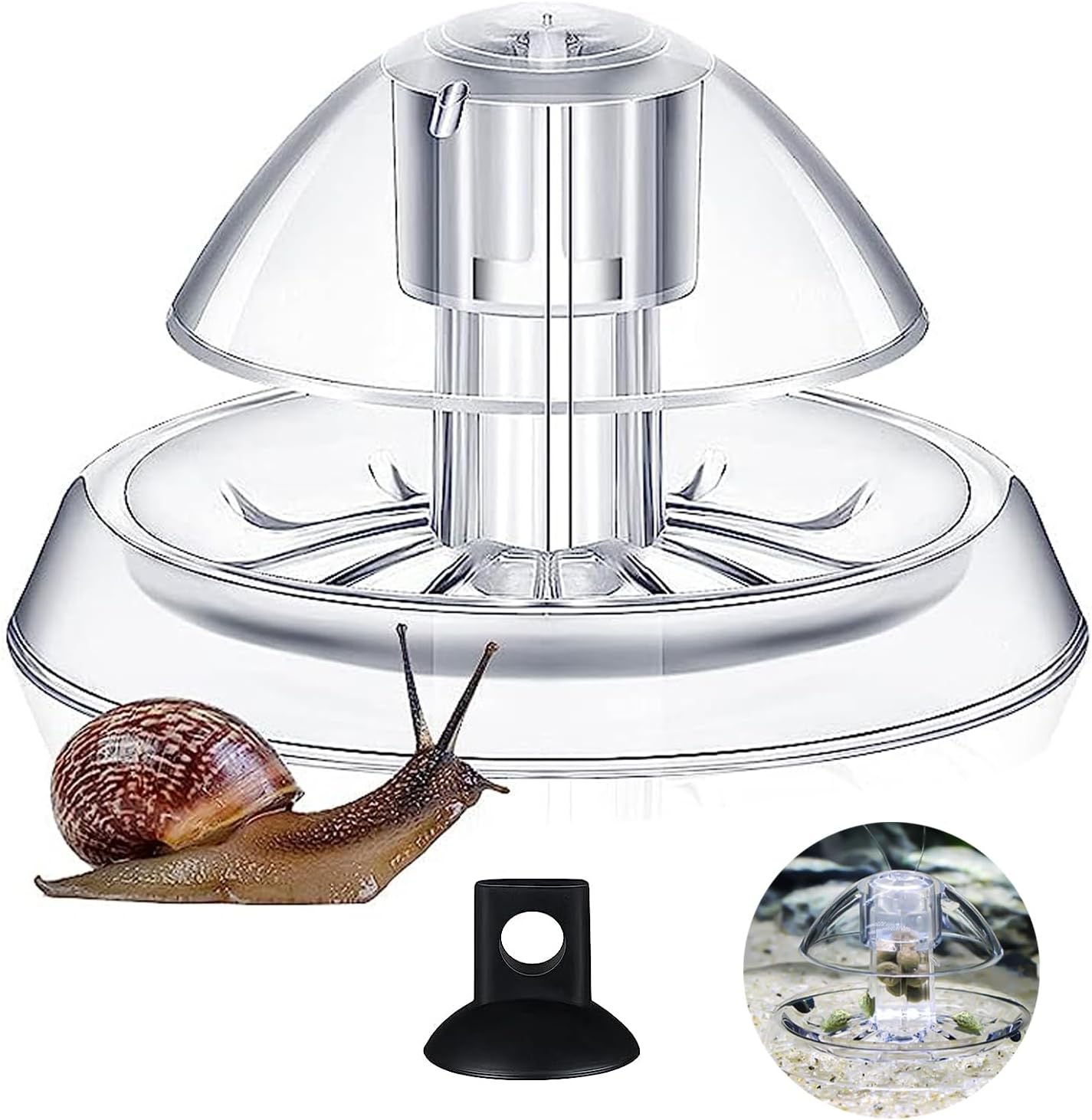 1 Piece Clear Snail Trap - Plastic Aquarium Snail Trap for Fish Tank ...