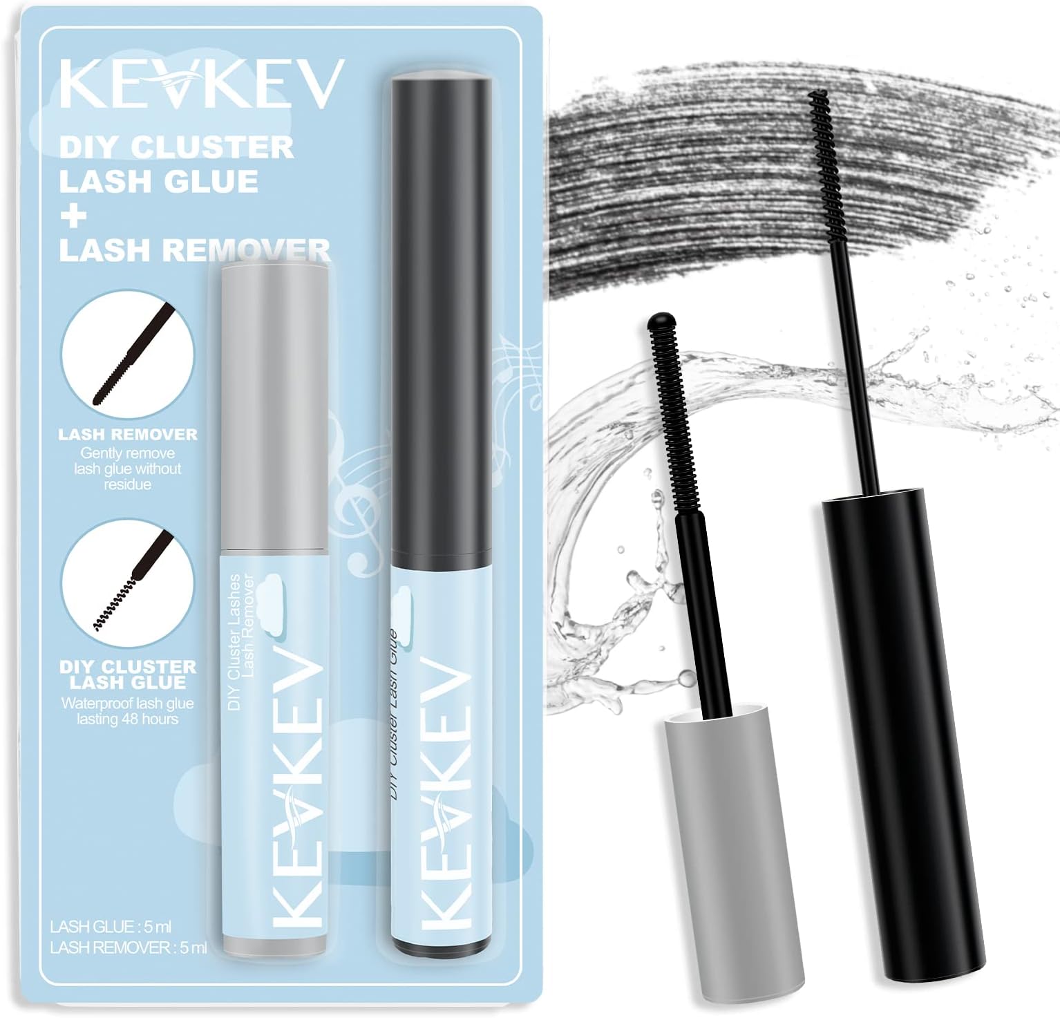 Amazon.com: Cluster Lash Glue and Eyelash Remover Kit for Lash Clusters ...