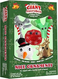Giant Microbes Christmas Decorations Original Plush Soft Toy Xmas Nice ...