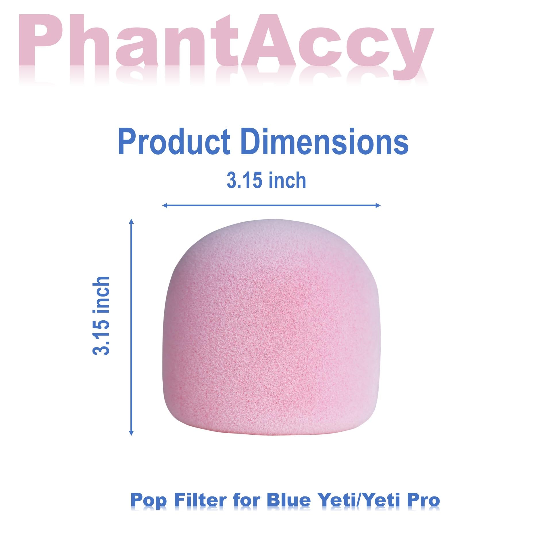 Snapklik.com : PhantAccy Pop Filter/Windscreen For Blue Yeti And Yeti ...