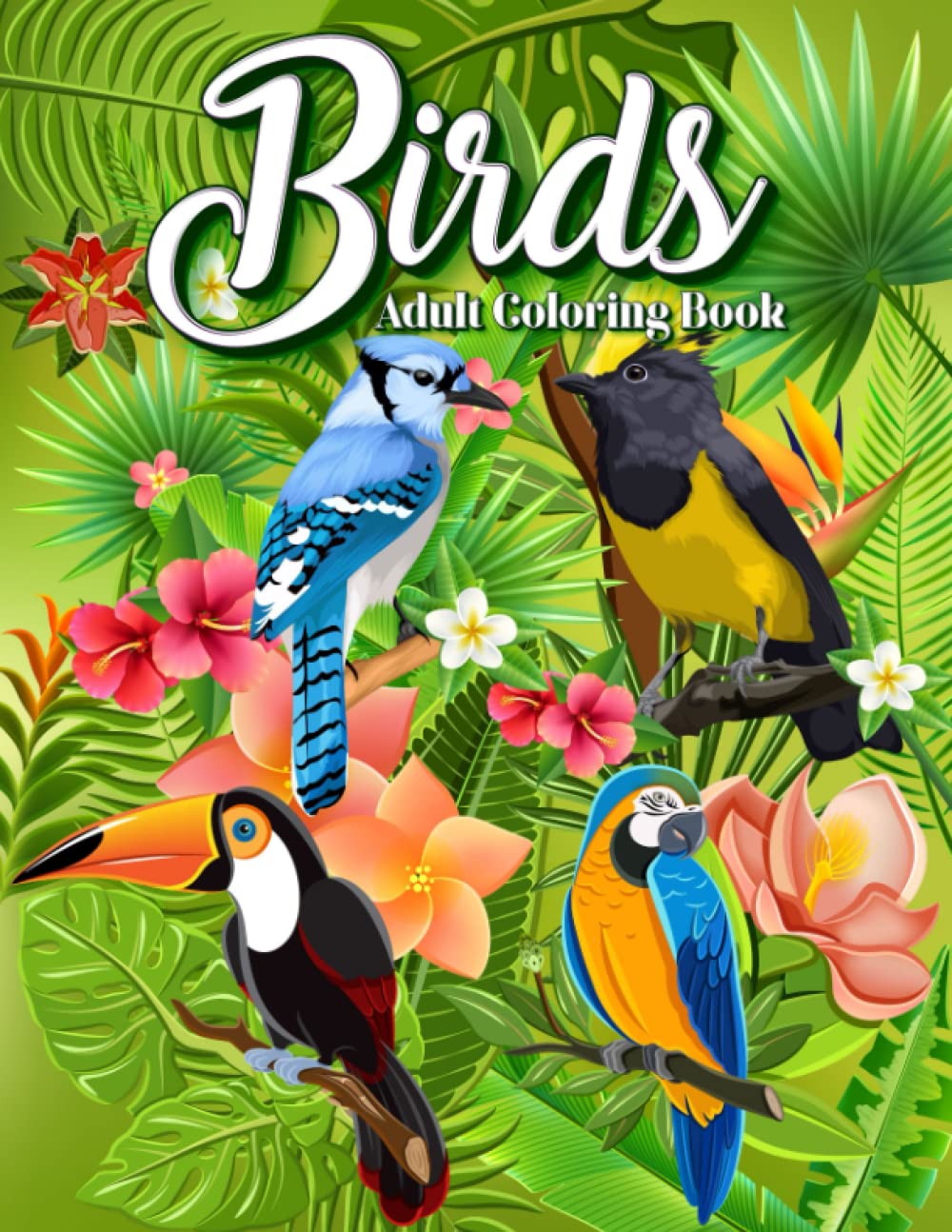 Amazon.com: Birds Adult Coloring Book: Birds Coloring Book To Help You ...