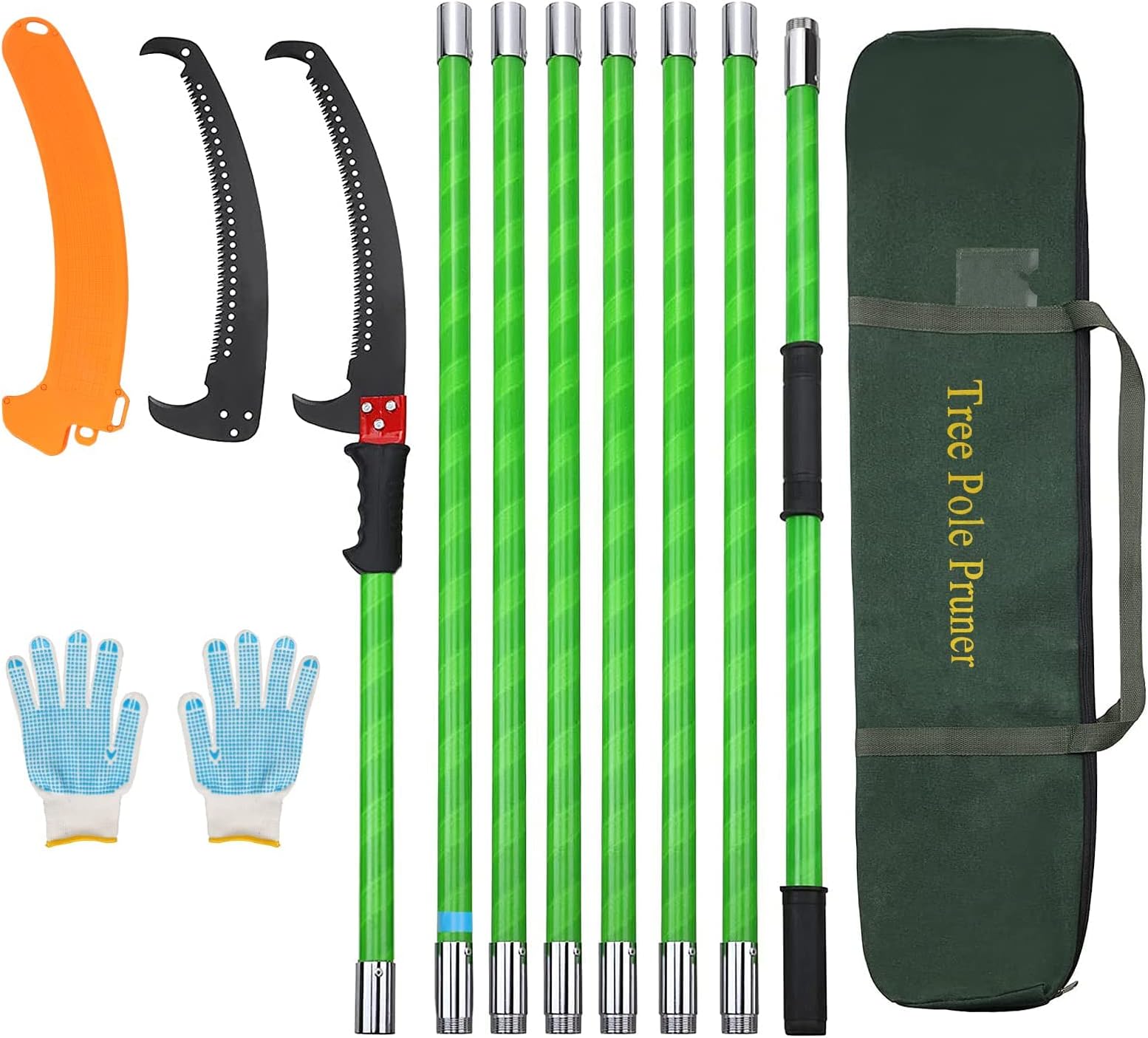 Amazon.com: Pole Saws for Tree Trimming, 7.3-27 ft Manual Pole Saw ...