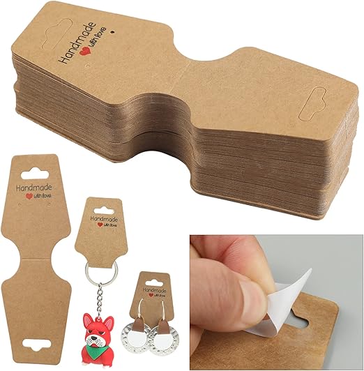 Amazon.com: 200PCS Bracelet Display Cards,Adhensive Necklace Keychain ...