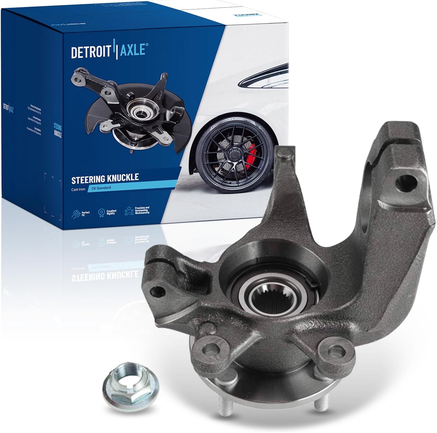 Amazon.com: Detroit Axle - Front Left Steering Knuckle for 2006-2011 ...