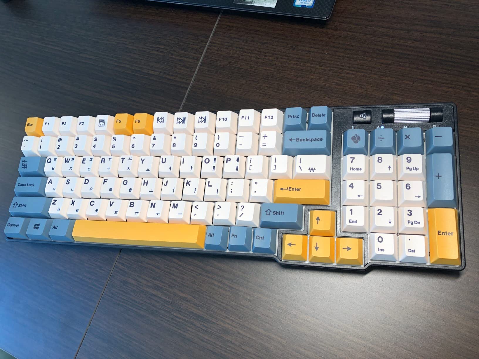 143 Sea Fog Love Letter Cherry Profile Dye Sub Thick PBT 5 Sides Mac ...